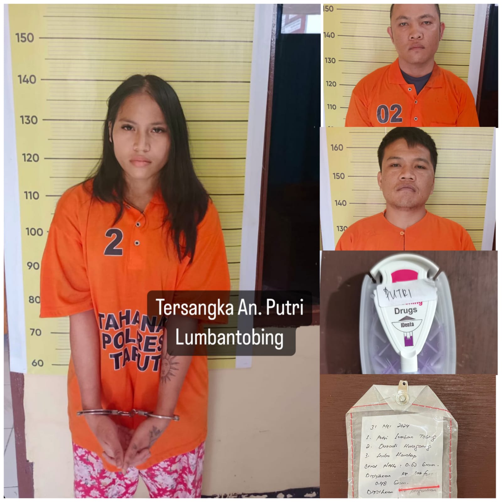 Polres Taput Ringkus Perempuan Cantik Penyeludup Narkoba Sabu ke Rutan ...